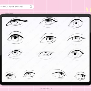 Procreate Eyes Brushes, Procreate Eye Stamp. Digital Brushes for ...