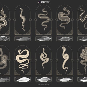 Procreate Snake Brushes. Procreate Tattoo Snakeskin Texture Brushes ...