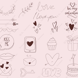 60 Procreate Brushes for Valentine's Day, Heart Stamp, Procreate ...