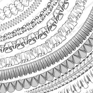 Procreate Ruffles Brushes. Procreate Folds Brushes. Procreate - Etsy