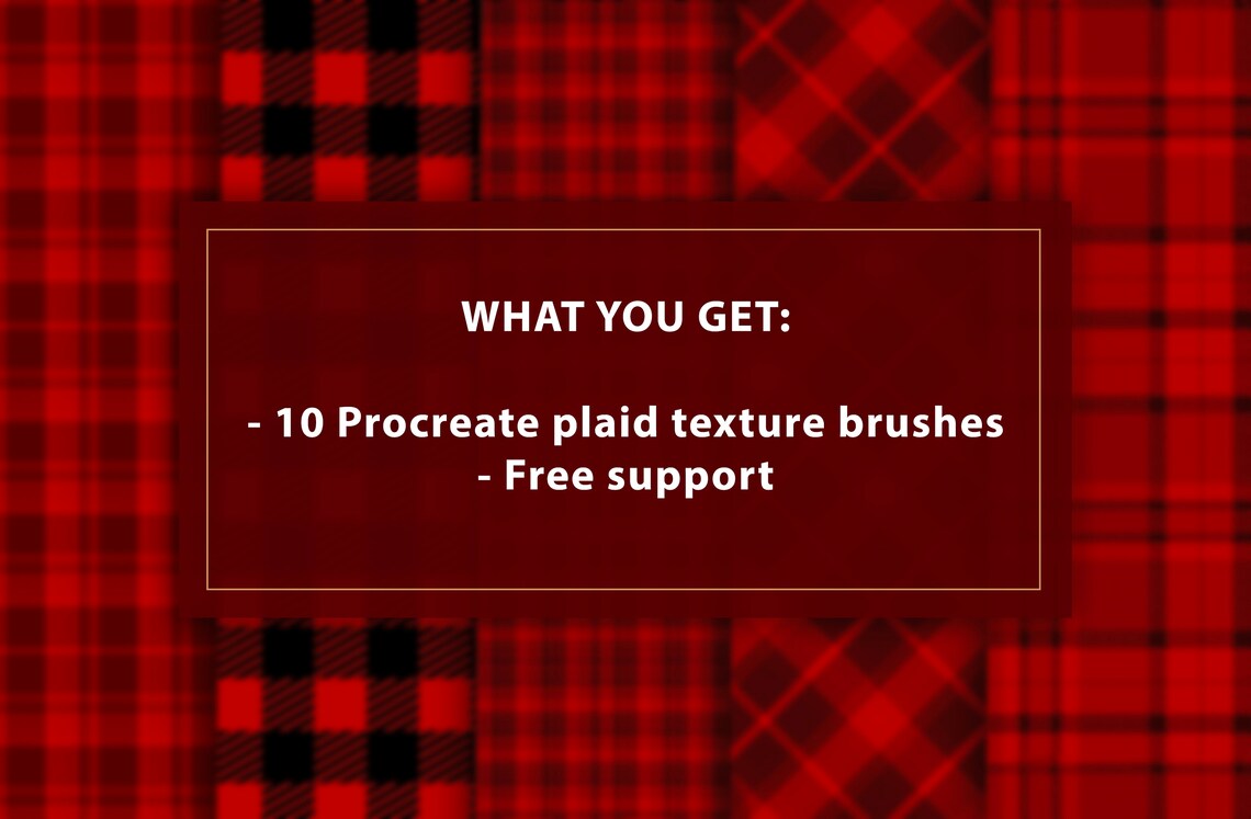 Procreate Texture Brushes. Procreate Plaid Fabric Brush. - Etsy
