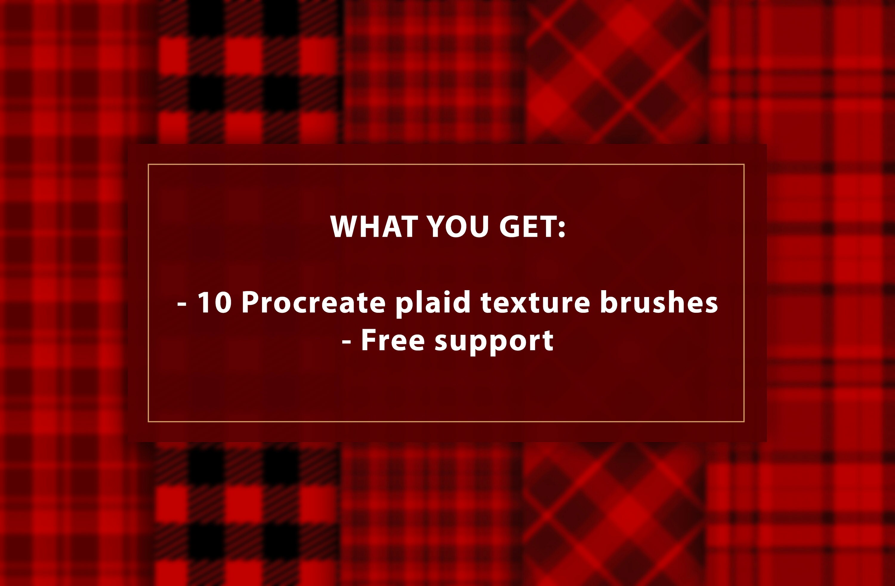 Procreate Texture Brushes. Procreate Plaid Fabric Brush. - Etsy