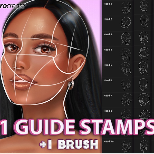 Procreate Head Stamp - Etsy