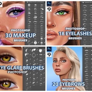 385 Photoshop Brushes. Photoshop Bundle Brushes. Adobe Fresco, Clip ...