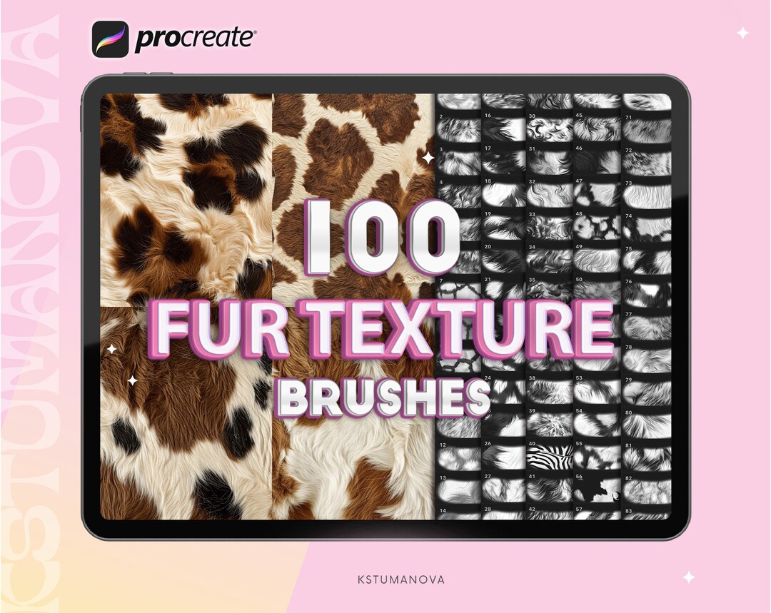 Procreate Fur Brushes. Procreate Animal Fur Texture. Procreate Texture ...