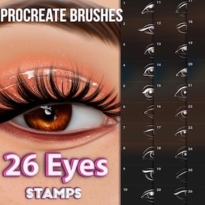 Procreate Brushes. Procreate Eyes, Noses, Lips Stamps. Procreate Face ...