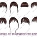 Photoshop Bangs Brushes. Photoshop Realistic Hair Brush. Photoshop ...