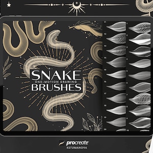 Procreate Snake Brushes. Procreate Tattoo Snakeskin Texture Brushes ...
