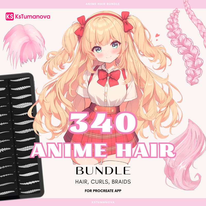 Anime Hair Braids - Etsy