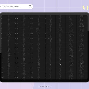 Procreate Male Poses Brushes. Procreate Men's Body Pose Stamps ...