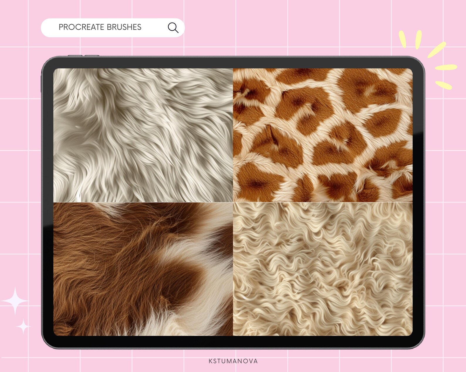 Photoshop Fur Texture Brushes. Procreate Fur Brushes. Procreate Texture ...