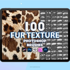 Photoshop Fur Texture Brushes. Procreate Fur Brushes. Procreate Texture ...