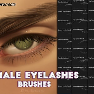Procreate Male Eyelashes. Procreate Man Eyes Stamps. Procreate - Etsy