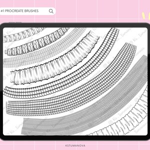 Procreate Ruffles, Folds Brushes. Procreate Fashion Brushes. Photoshop ...