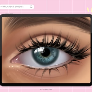 Procreate Eyes Brushes Stamps, Realistic Digital Eye Stamp for iPad ...
