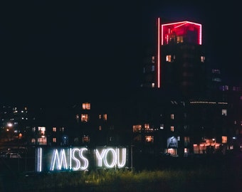 I Miss You Art | Etsy