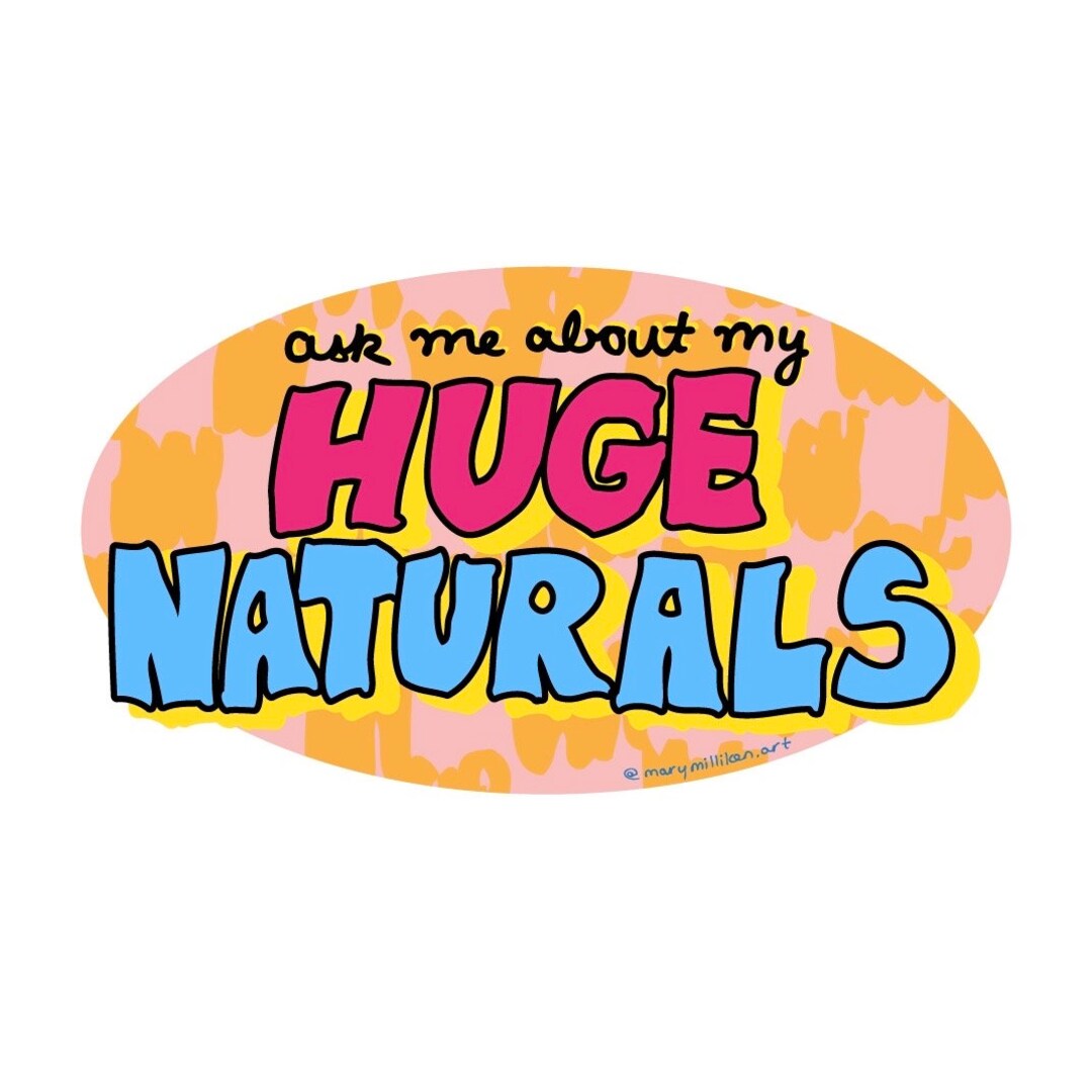 Huge Naturals, Stickers, Handmade, Weatherproof, Waterproof, Sticker ...