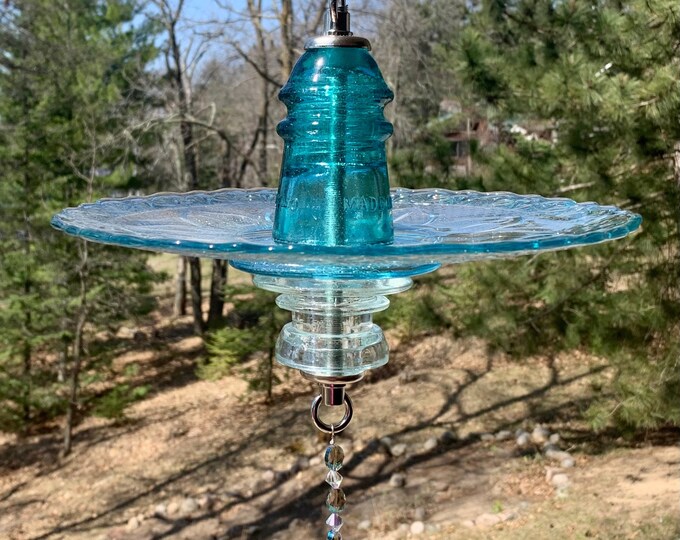 Elegant Glass Bird Feeder - Etsy