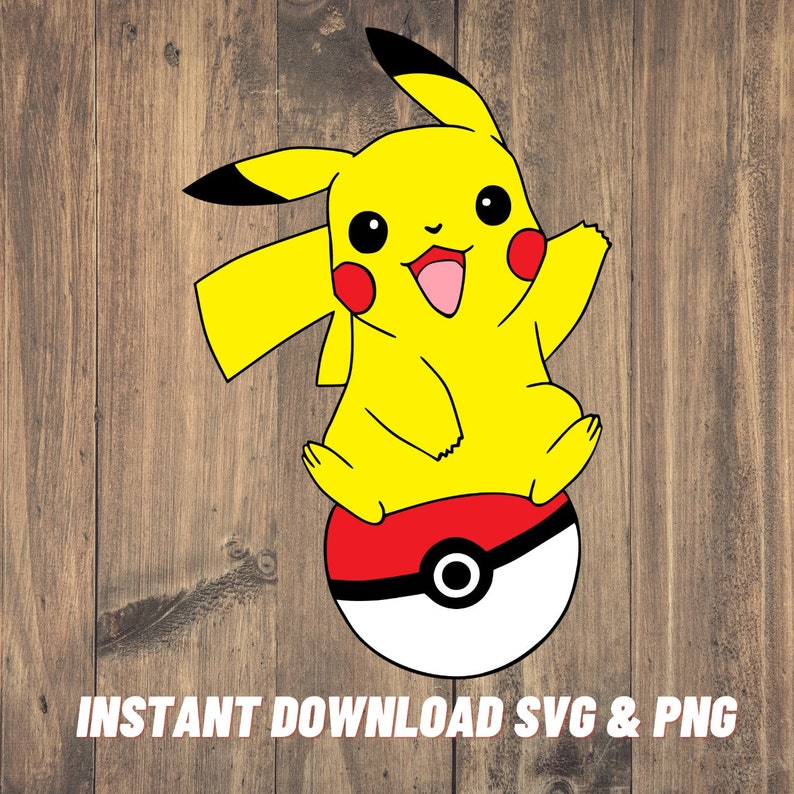 SVG Pokemon Pikachu SVG Grouped and Layered Instant | Etsy