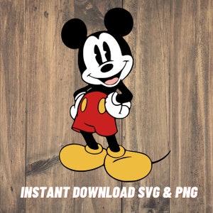 Classic Mickey Mouse SVG File - Etsy