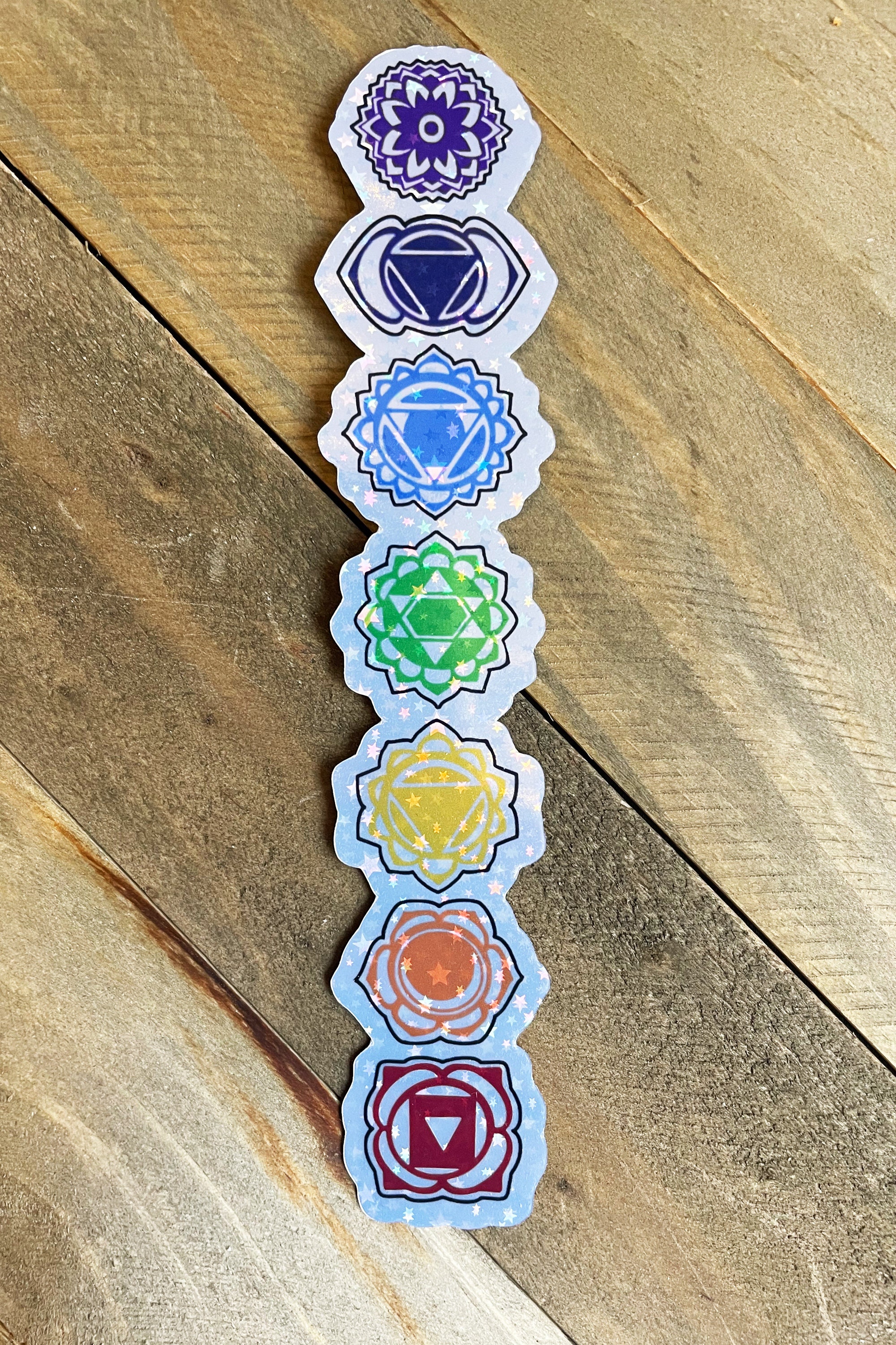 Chakra Holo Vinyl Waterproof Stickers Laptop Decal Hydro - Etsy