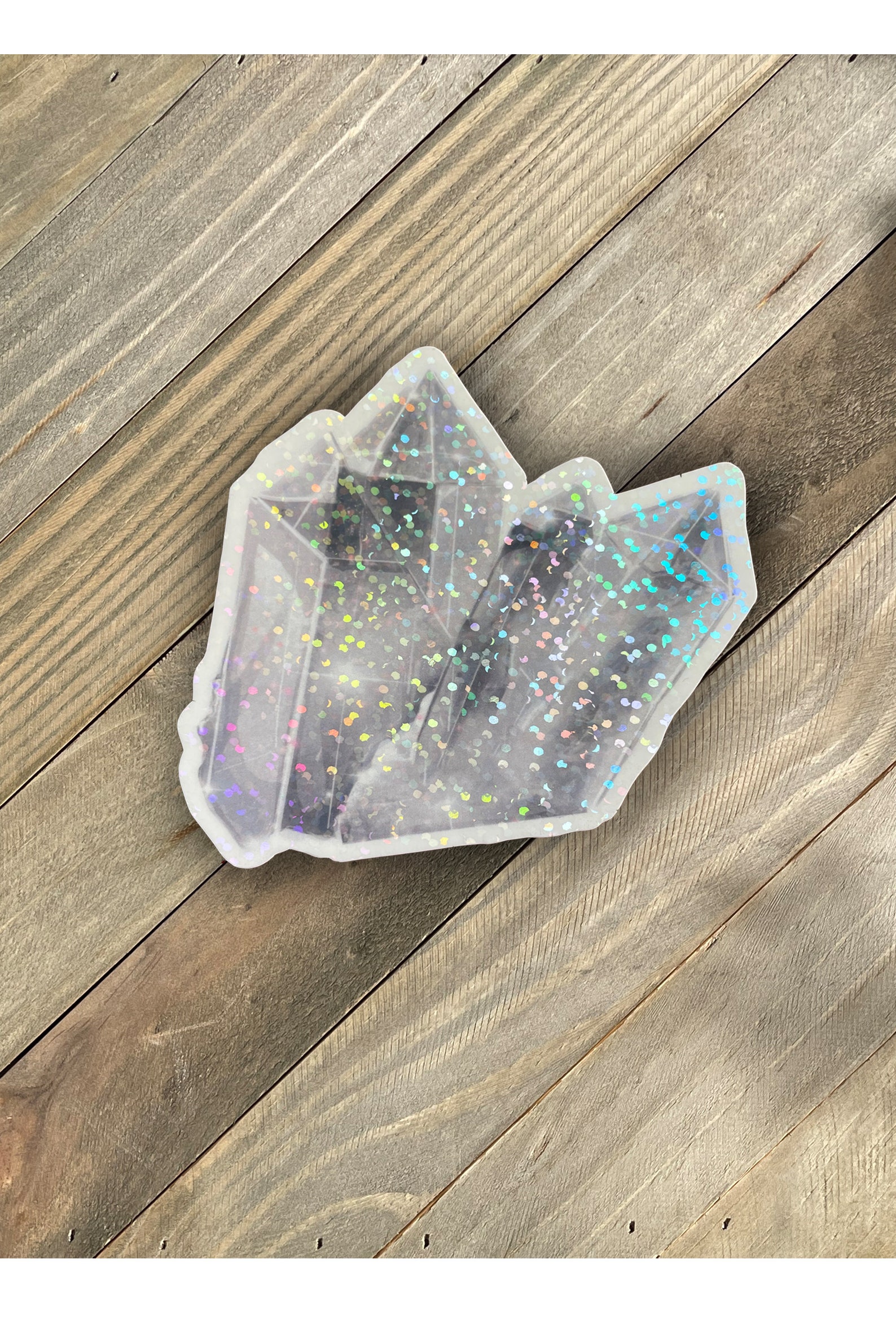 Holographic Smokey Quartz Crystal Sticker: Waterproof Vinyl Decal - Etsy