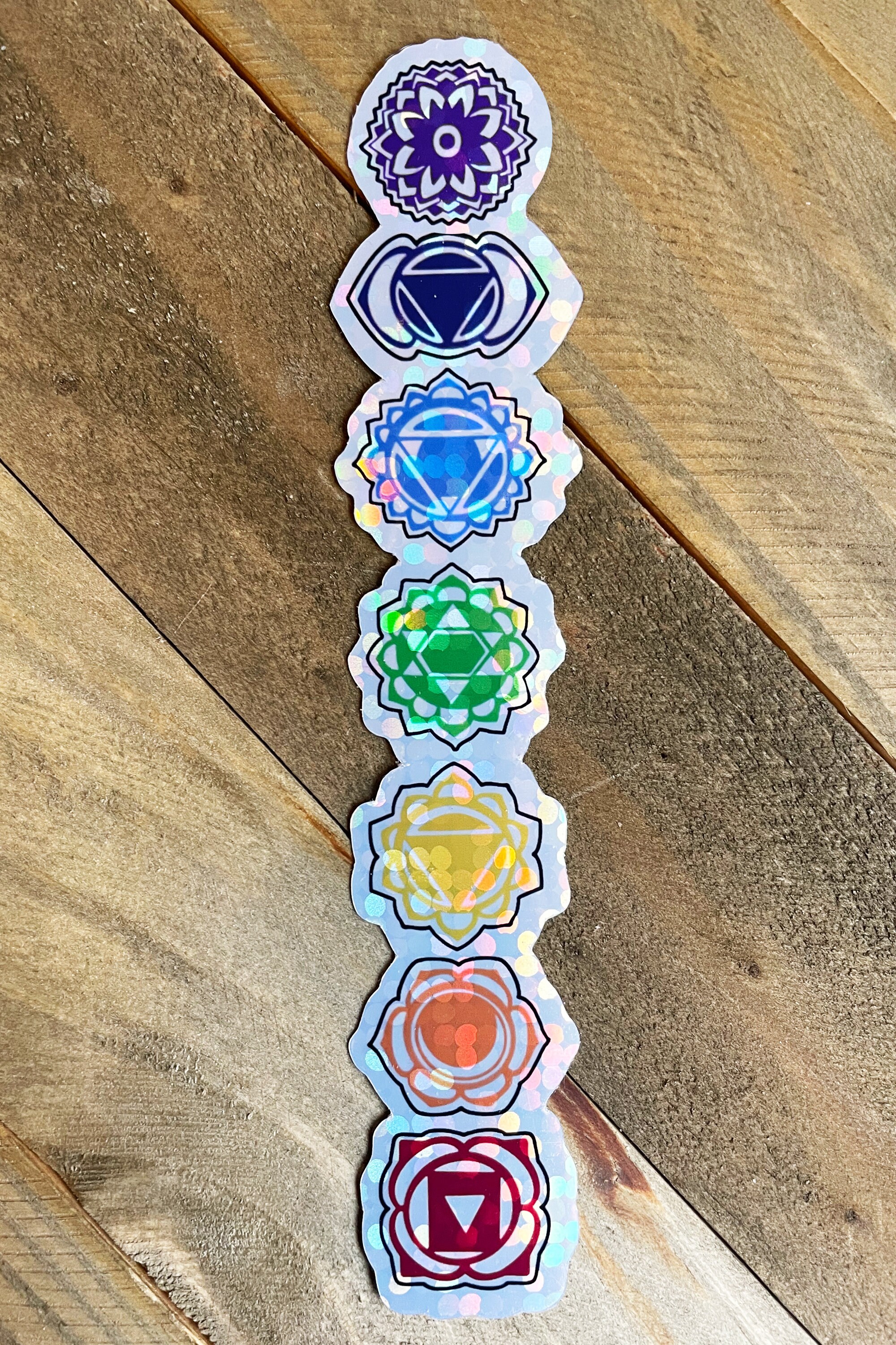 Chakra Holo Vinyl Waterproof Stickers Laptop Decal Hydro - Etsy