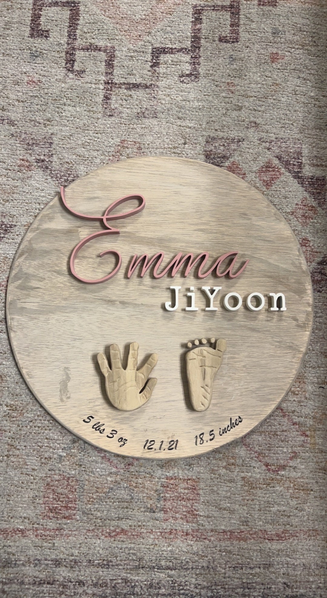 Personalized Handprint Sign - Etsy