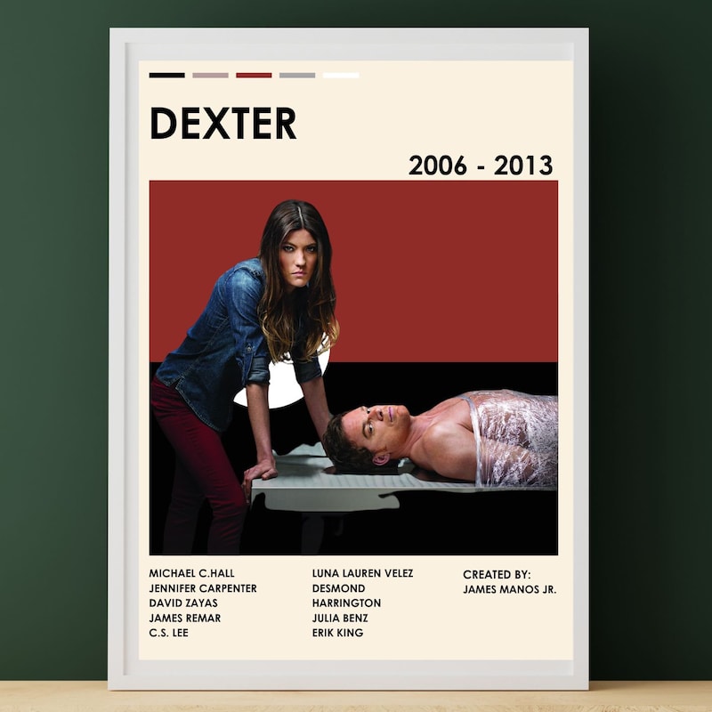 Framed Dexter Poster - Etsy