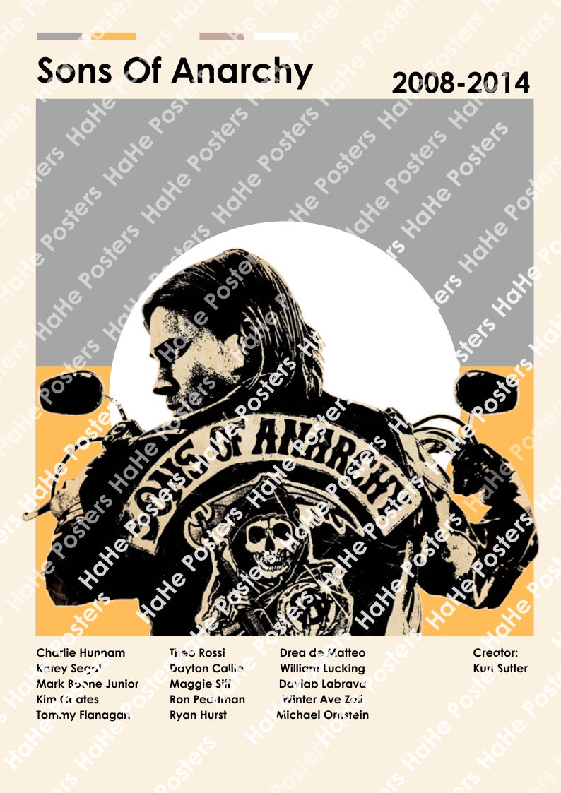 Sons of Anarchy Poster - Etsy