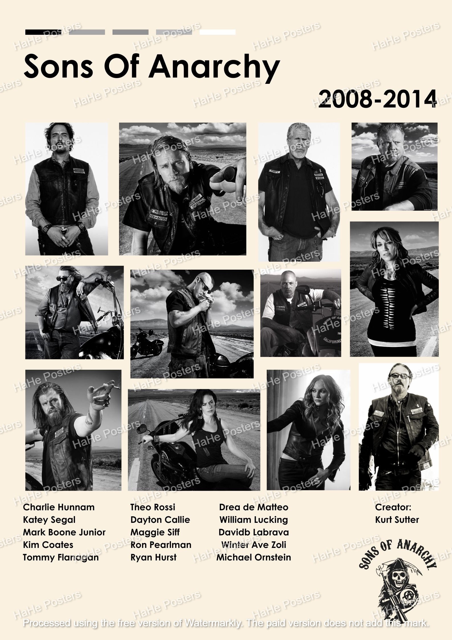 Sons of Anarchy Poster Art - Etsy