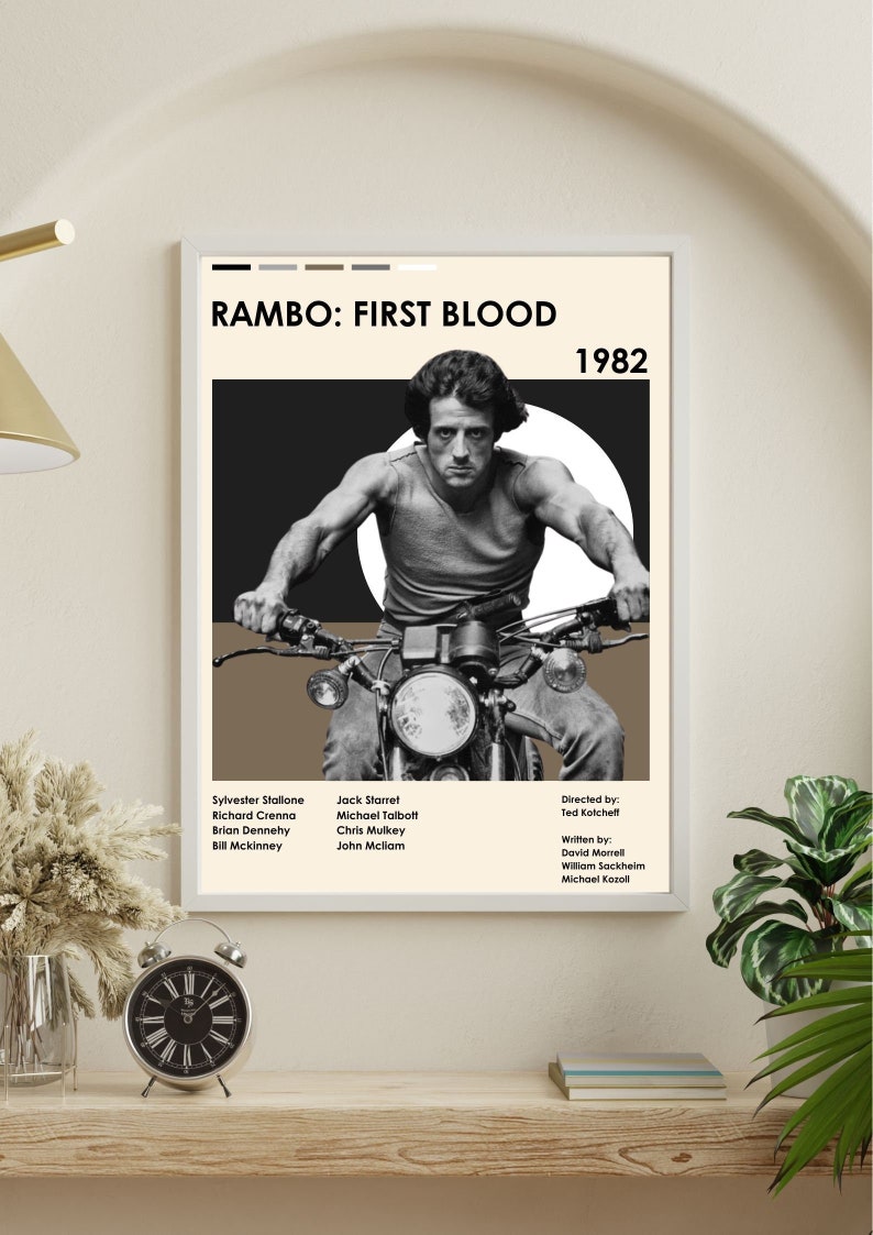 Rambo Movie Poster First Blood - Etsy