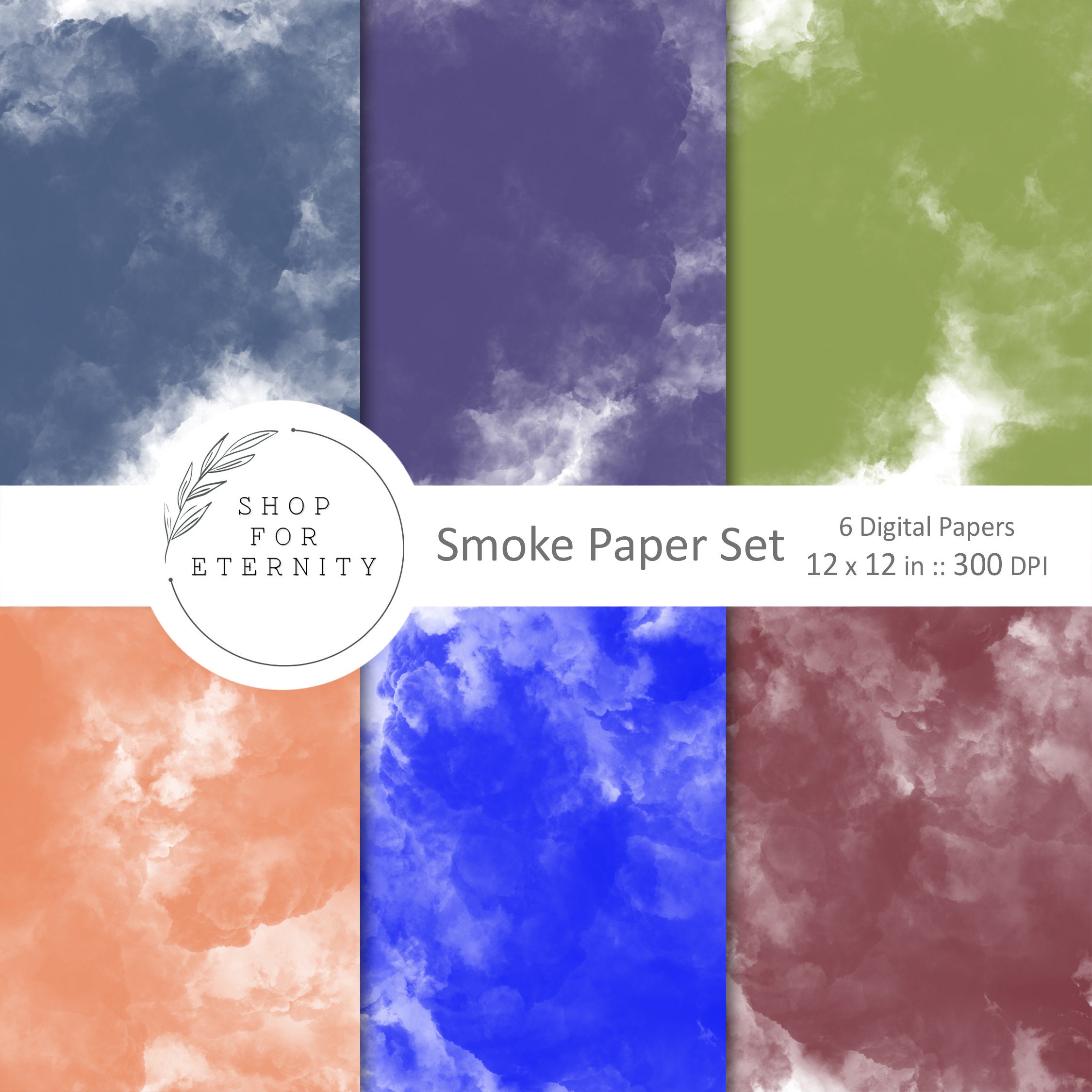 Smoke Digital Paper - Colored Smoke Digital Paper - Smoke Background ...