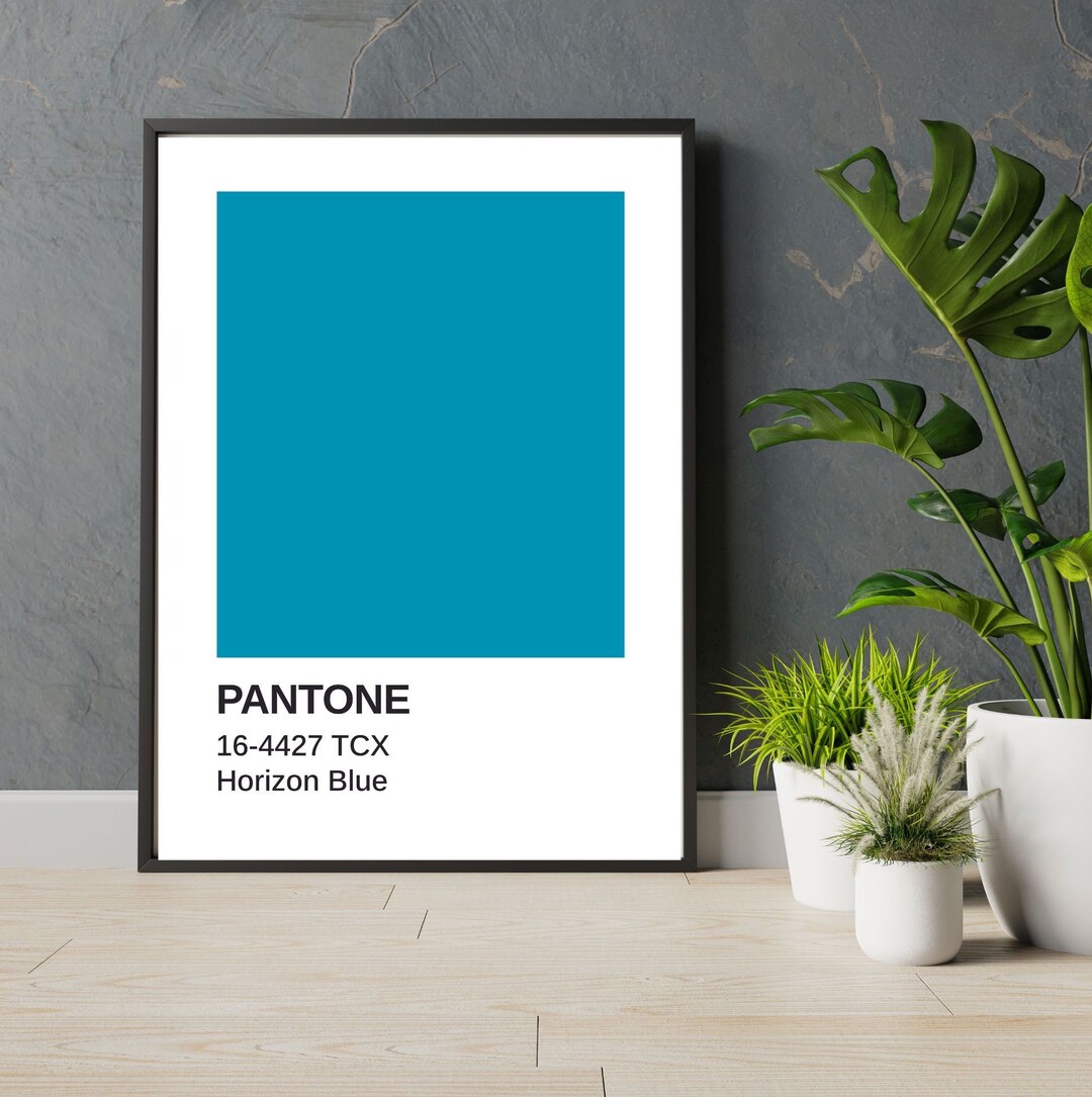 Horizon Blue Pantone Print Printable Art, Digital Print, Print at Home ...
