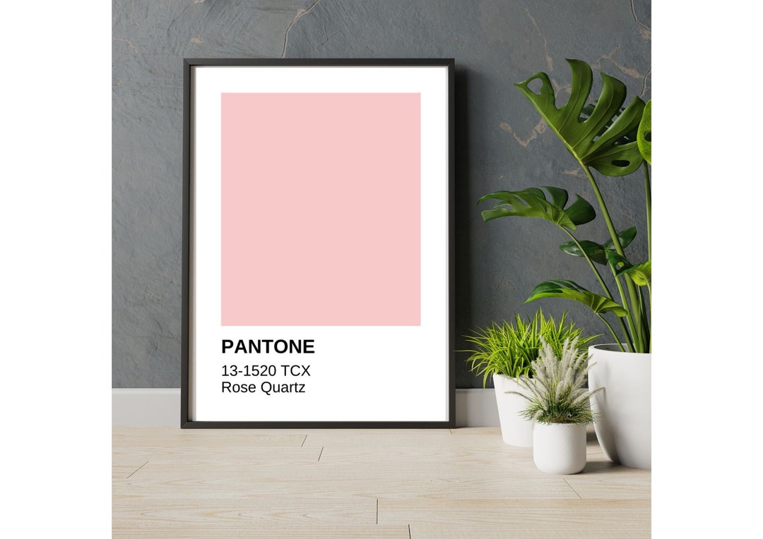 Rose Quartz Pantone Print Printable Art, Digital Print, Print at Home ...