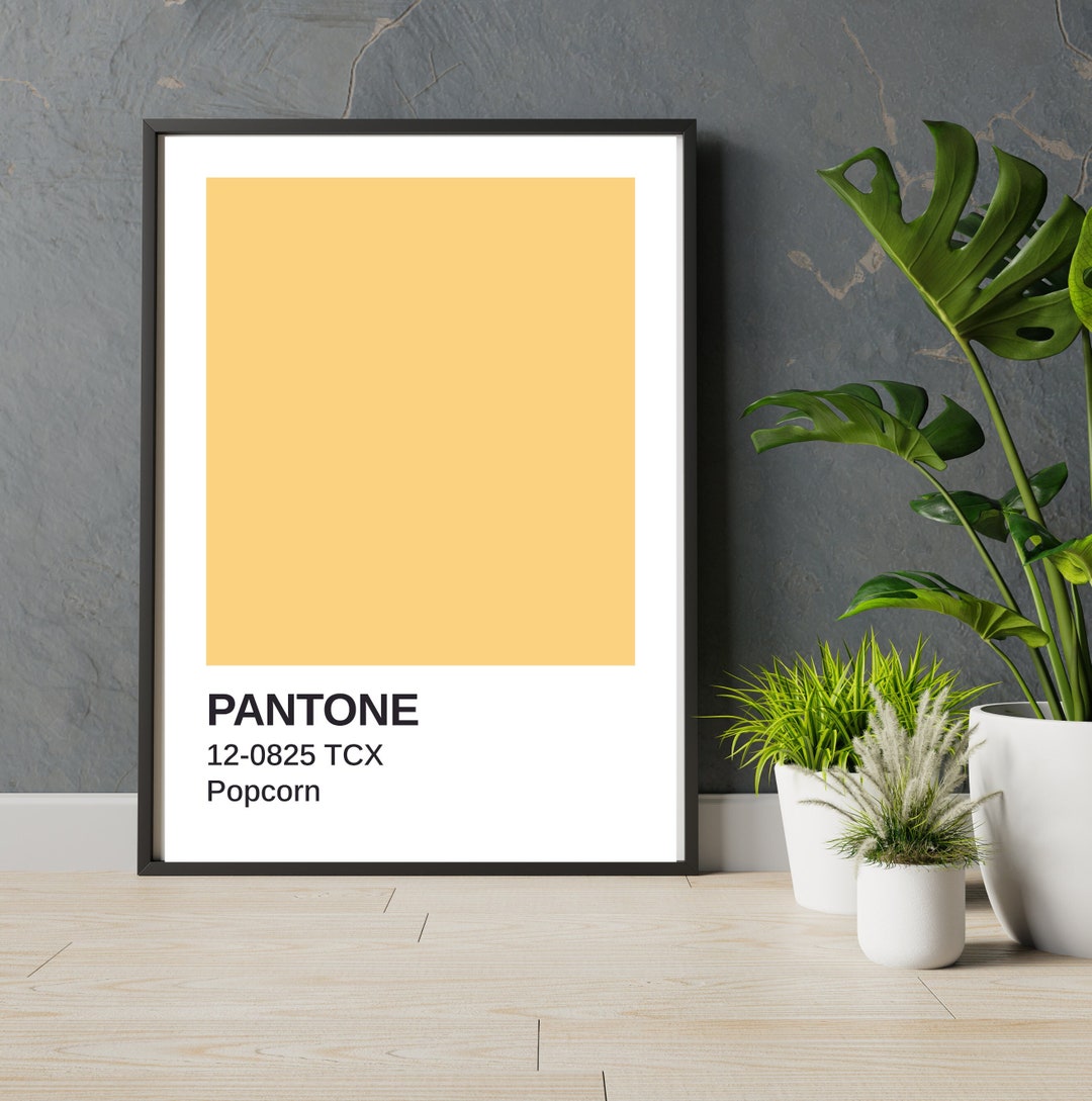 Popcorn Pantone Print Printable Art, Digital Print, Print at Home ...