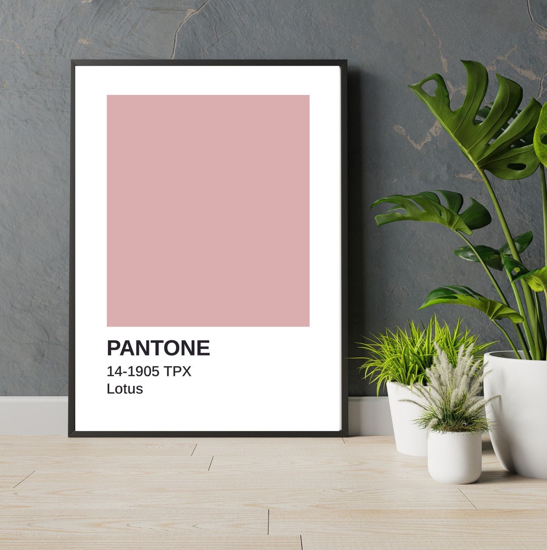 Lotus Pantone Print Printable Art, Digital Print, Print at Home ...