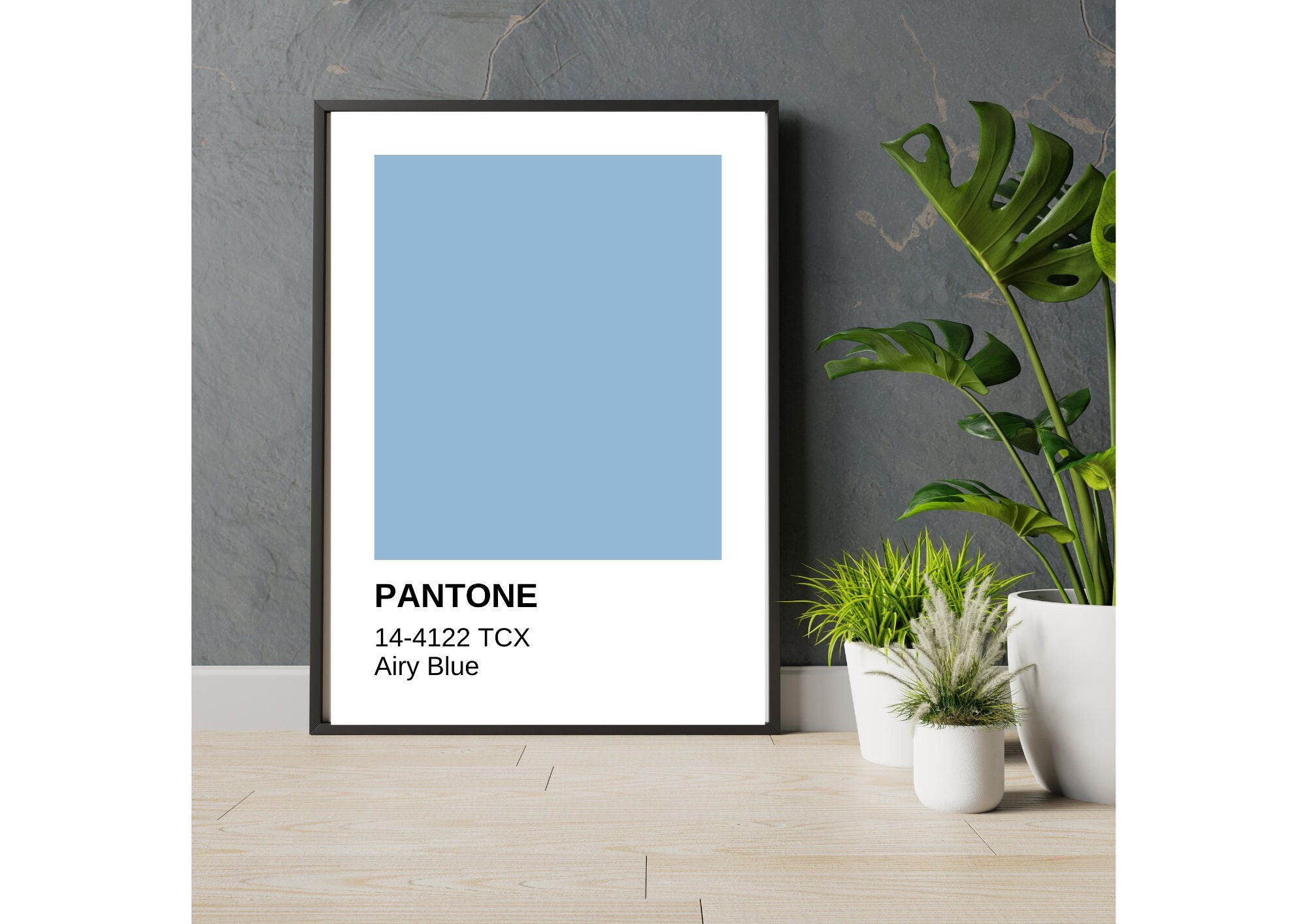 Airy Blue Pantone Print Printable Art, Digital Print, Print at Home ...