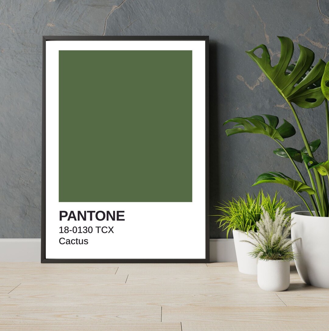 Cactus Pantone Print Printable Art Digital Print Print at - Etsy