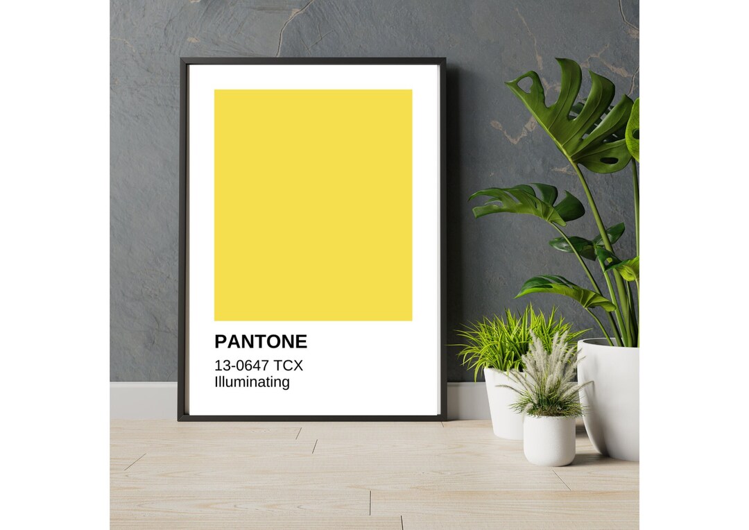 Illuminating Pantone Print Printable Art, Digital Print, Print at Home ...