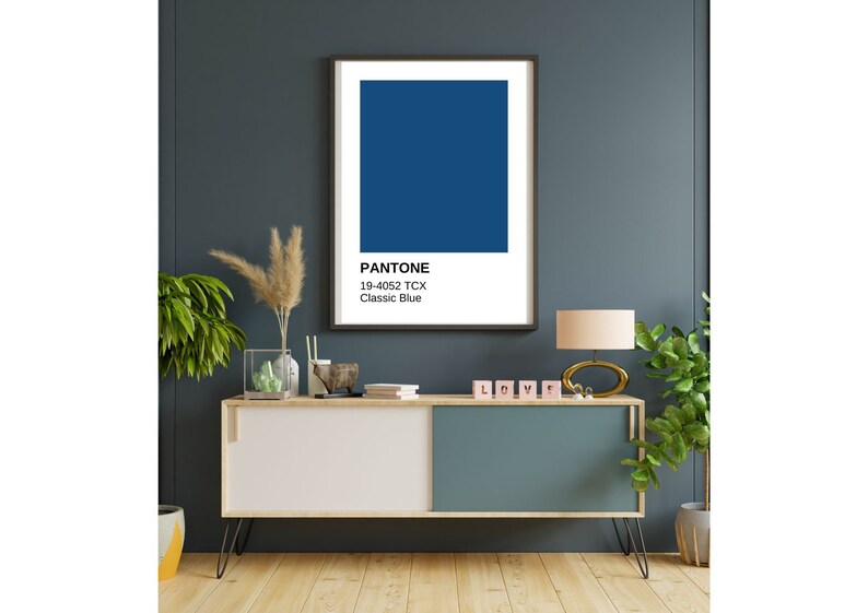 Classic Blue Pantone Print Printable Art, Digital Print, Print at Home ...