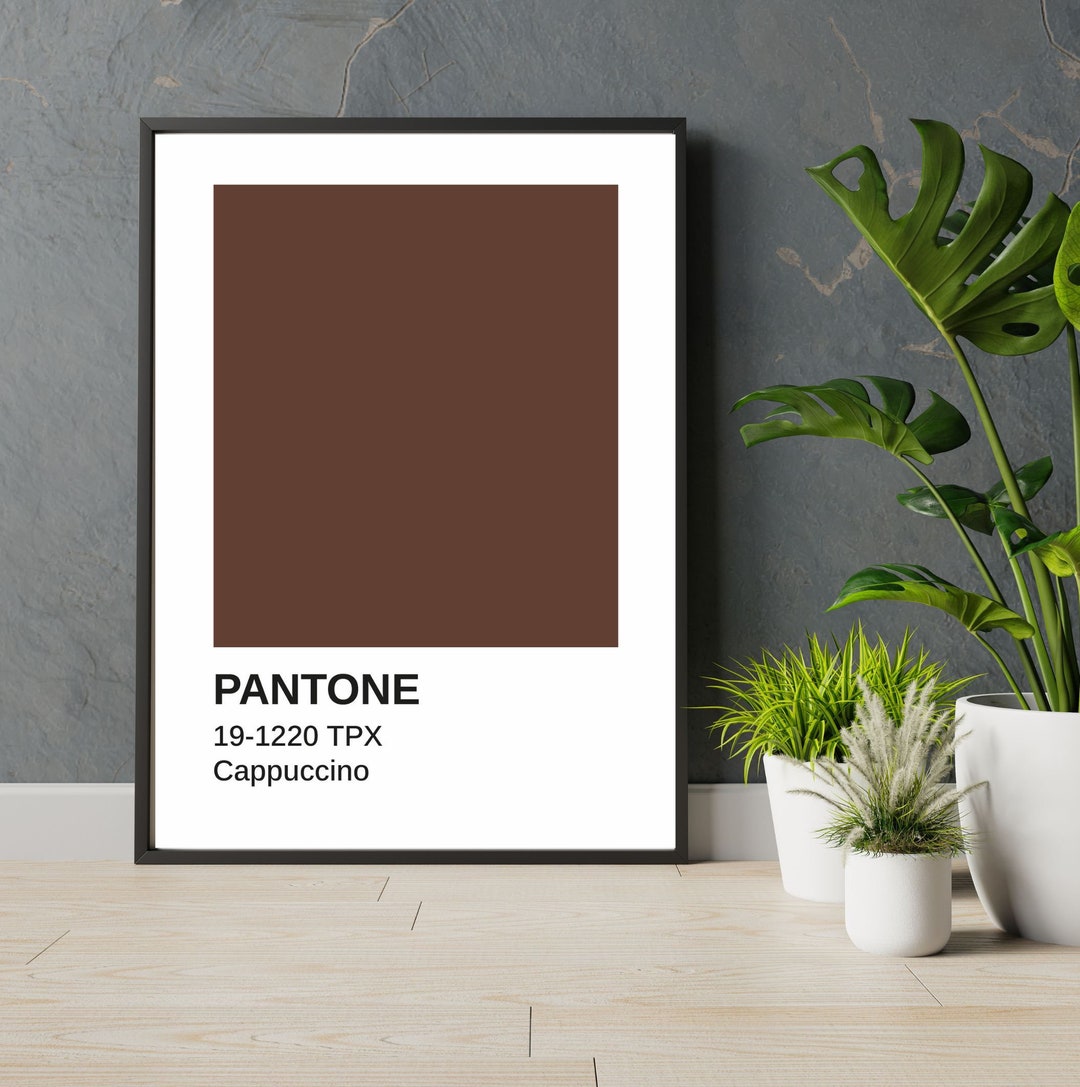 Cappuccino Pantone Print Printable Art, Digital Print, Print at Home ...