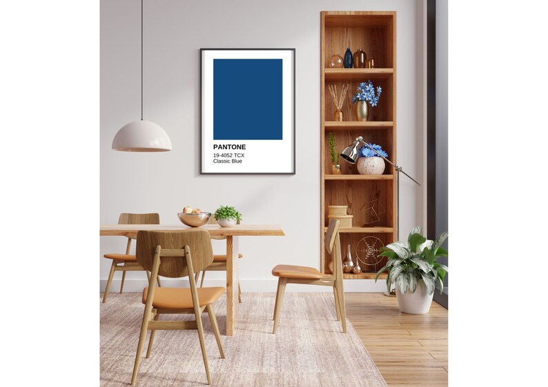 Classic Blue Pantone Print Printable Art, Digital Print, Print at Home ...