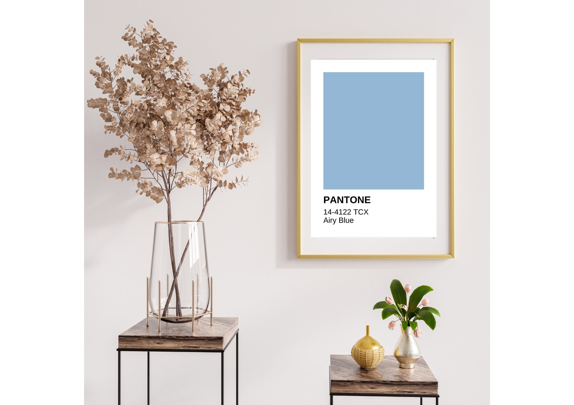 Airy Blue Pantone Print Printable Art, Digital Print, Print at Home ...