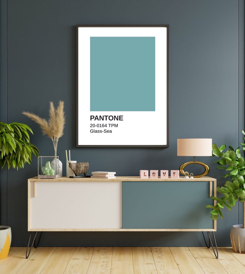 Glass-sea Pantone Print Printable Art, Digital Print, Print at Home ...
