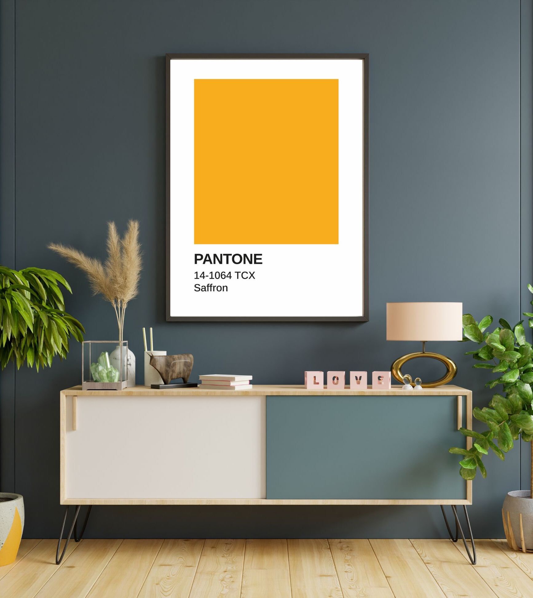 Saffron Pantone Print Printable Art Digital Print Print at - Etsy