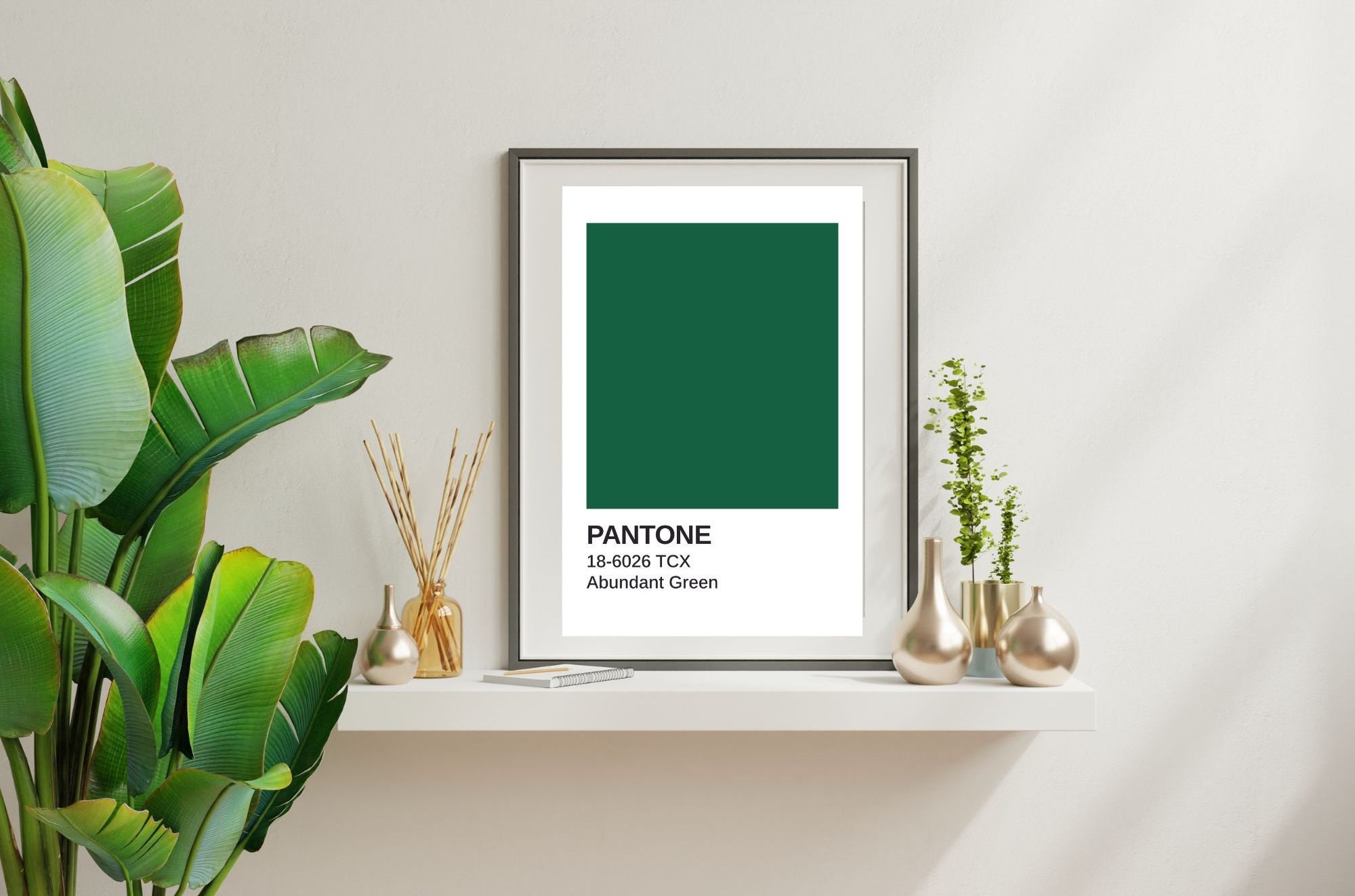 Abundant Green Pantone Print Printable Art, Digital Print, Print at ...