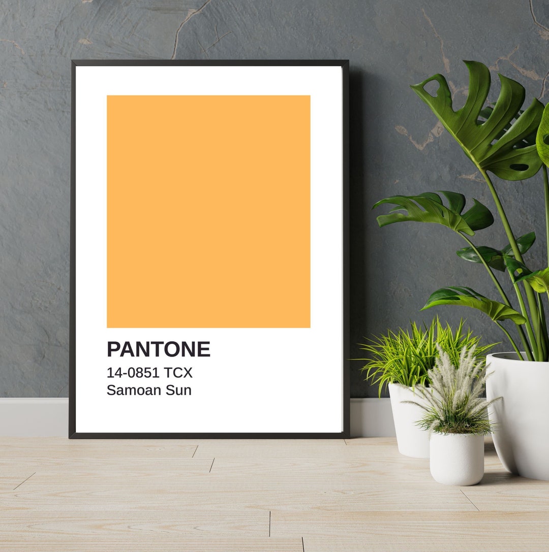 Samoan Sun Pantone Print Printable Art, Digital Print, Print at Home ...