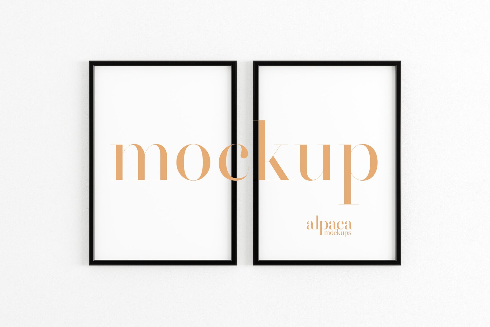 A4 A3 A2 A1 Frame Mockup Set of 2 Black Frames Mockup Black | Etsy