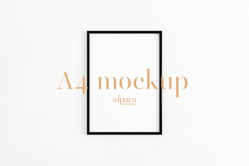 A4 A3 A2 Frame Mockup Black Frame Mockup Modern Mockup Wall - Etsy